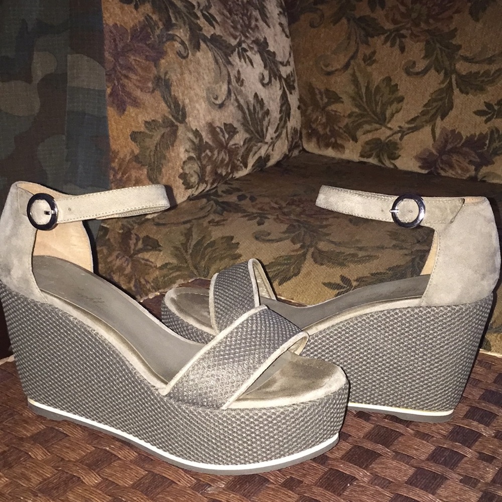 Miss Albright Specialty Leather Platform Sandals - Gem